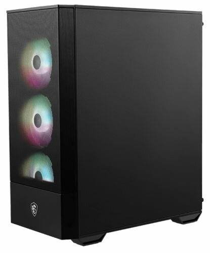 Корпус ATX MSI MAG FORGE 112R черный, без БП, боковая панель из закаленного стекла, 2*USB 3.2, audio