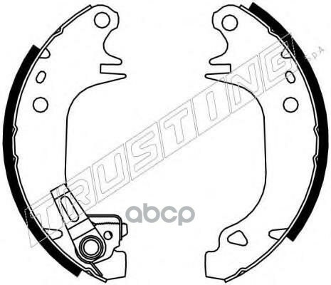 К-т бараб. тормоз. колодок CITROEN, AX (91-->97), 1.4 (1360cc) Trusting арт. 079180Y