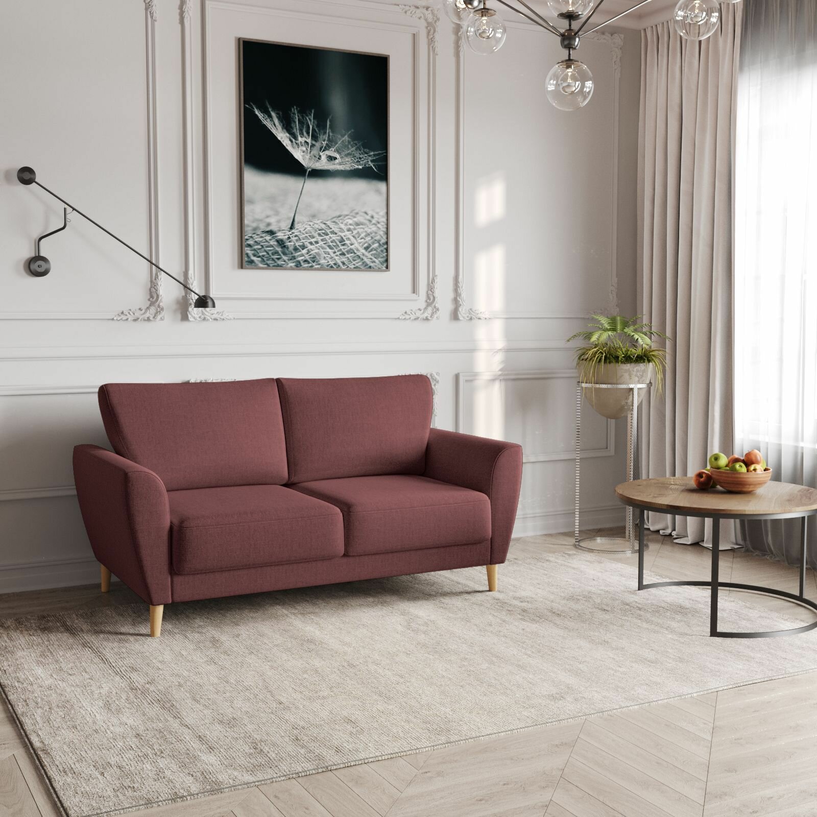 Диван-кровать 2х местный, раскладной ODENSE STANDART, механизм Пантограф, 180х98х96 см