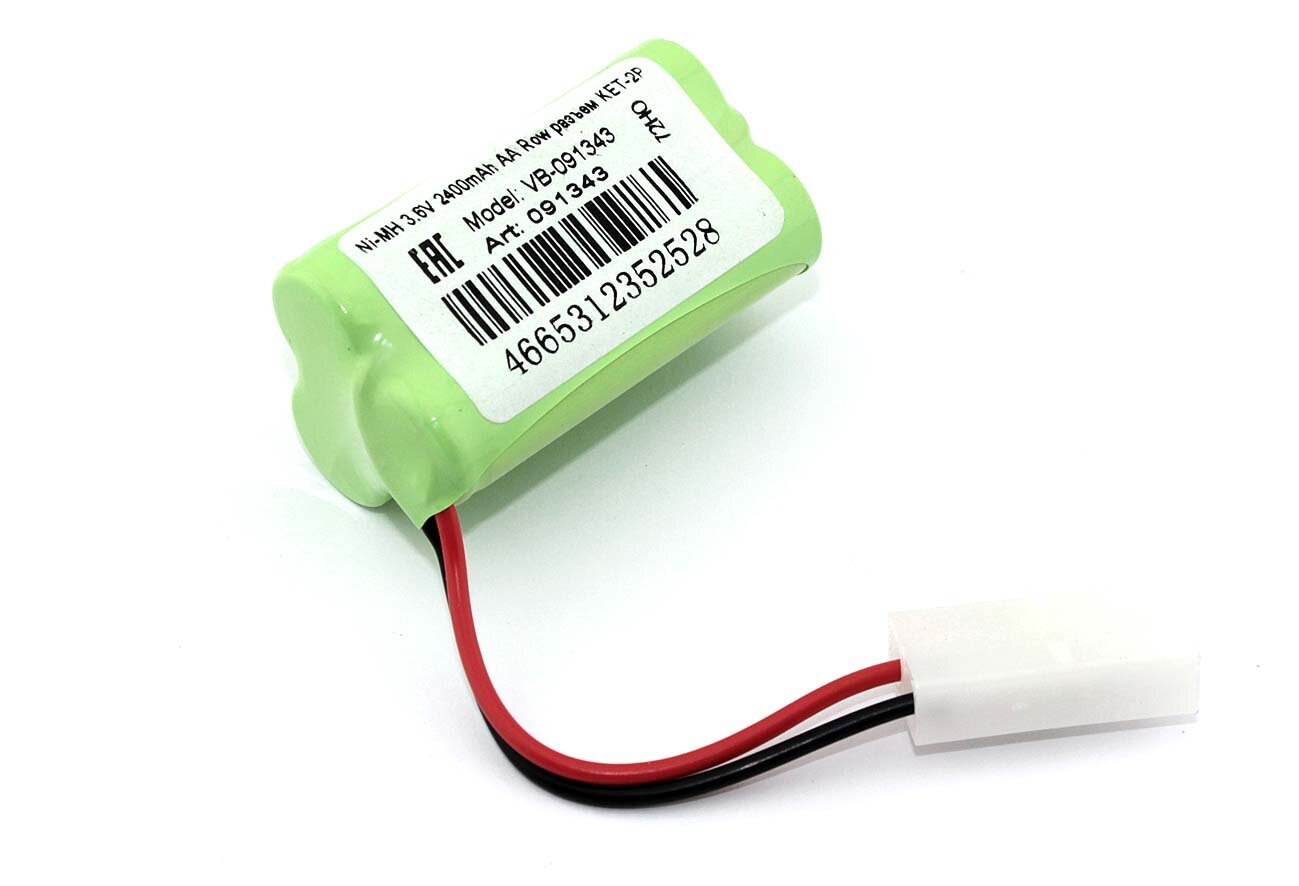 Аккумулятор Ni-MH 3.6V 2400mAh AA Row разъем KET-2P
