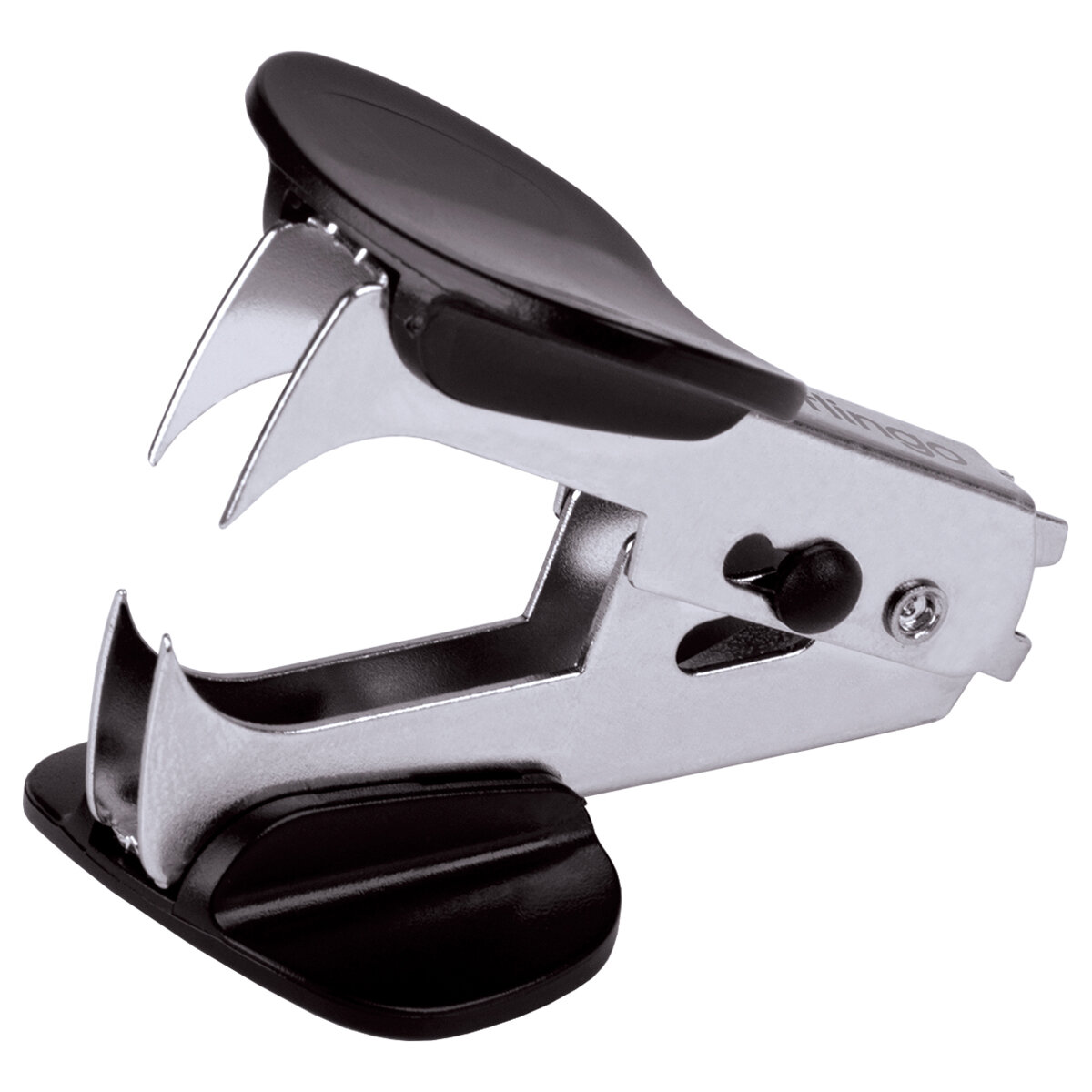 Комплект 96 шт, Антистеплер Berlingo "Blitz", с фиксатором, черный