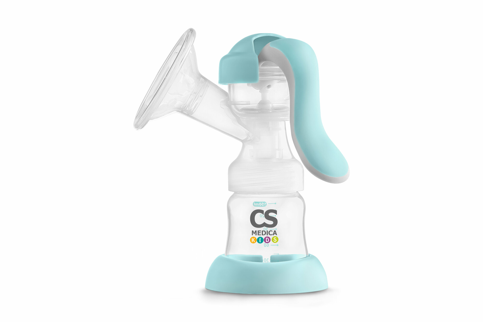 Ручной молокоотсос CS Medica KIDS CS-43, голубой