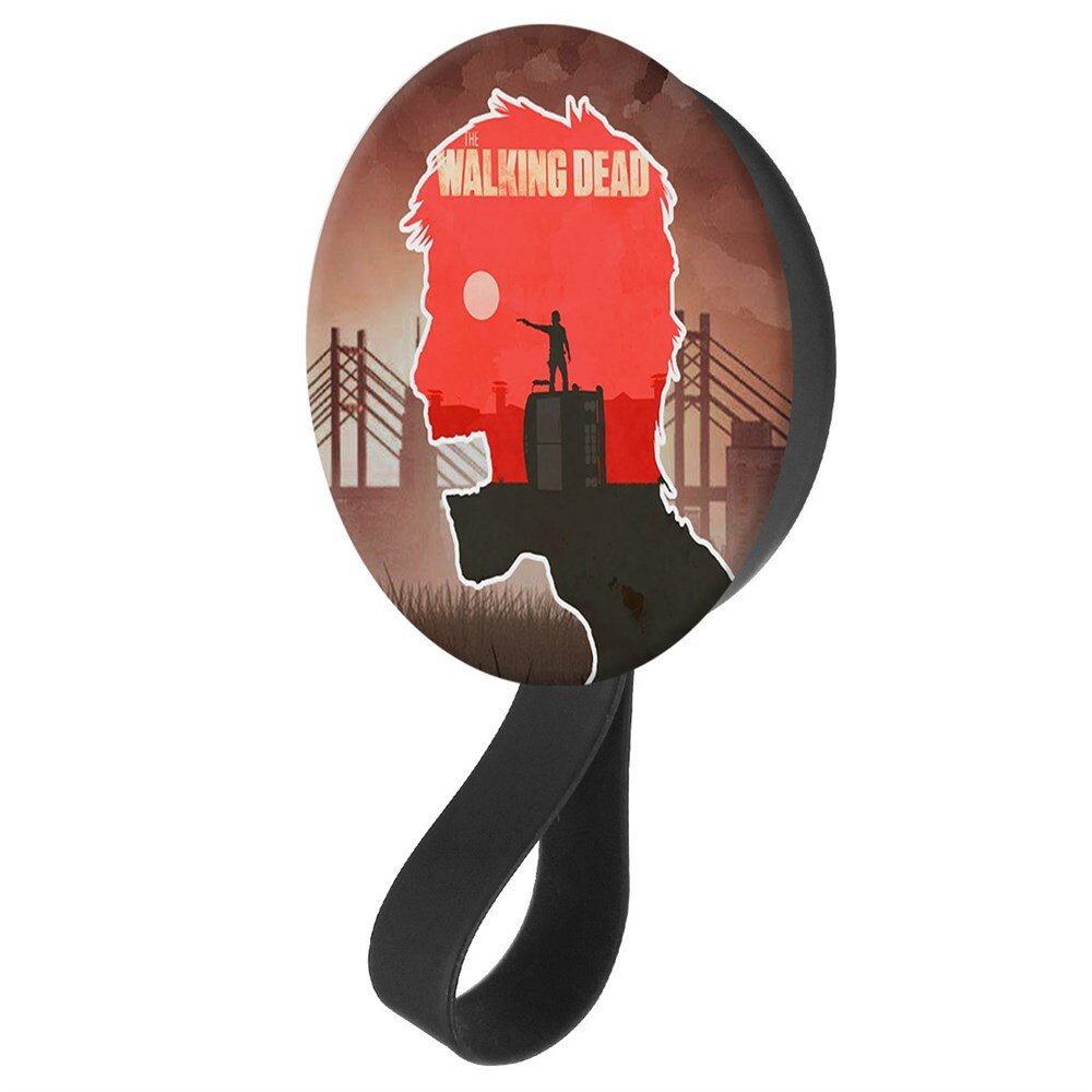 Кольцо-держатель с зеркалом Krutoff для телефона Ходячие мертвецы. Зомби-Арт