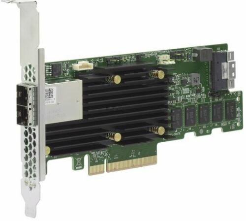 Контроллер SAS LSI 9580-8I8E SGL (05-50076-00) MegaRAID PCIe 4.0 x8 LP, SAS/SATA/NVMe, RAID 0,1,5,6,10,50,60, 16port(1 * int SFF8654 + 2 * ext SFF8644