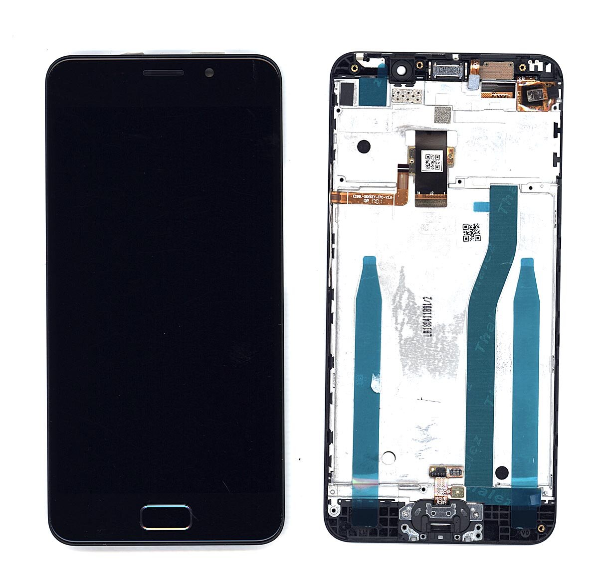 Дисплей для Asus ZenFone 3s Max ZC521TL черный с рамкой