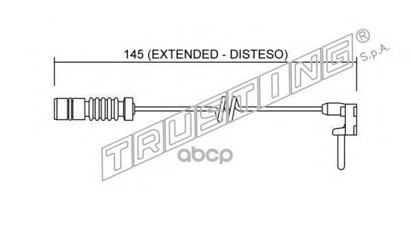 Датчик износа тормозных колодок Mercedes M-Class W163 1998- Front Trusting арт. SU161