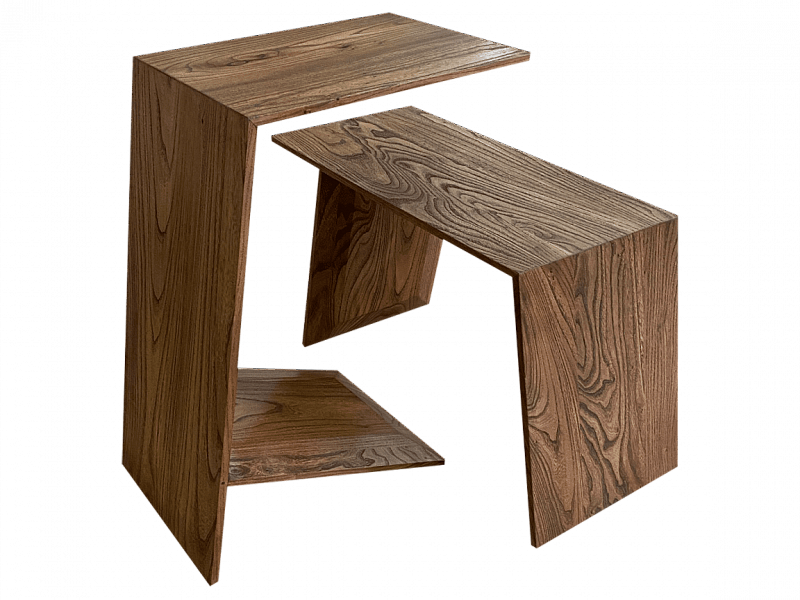 Комплект журнальных столиков "Ассистент" из массива карагача