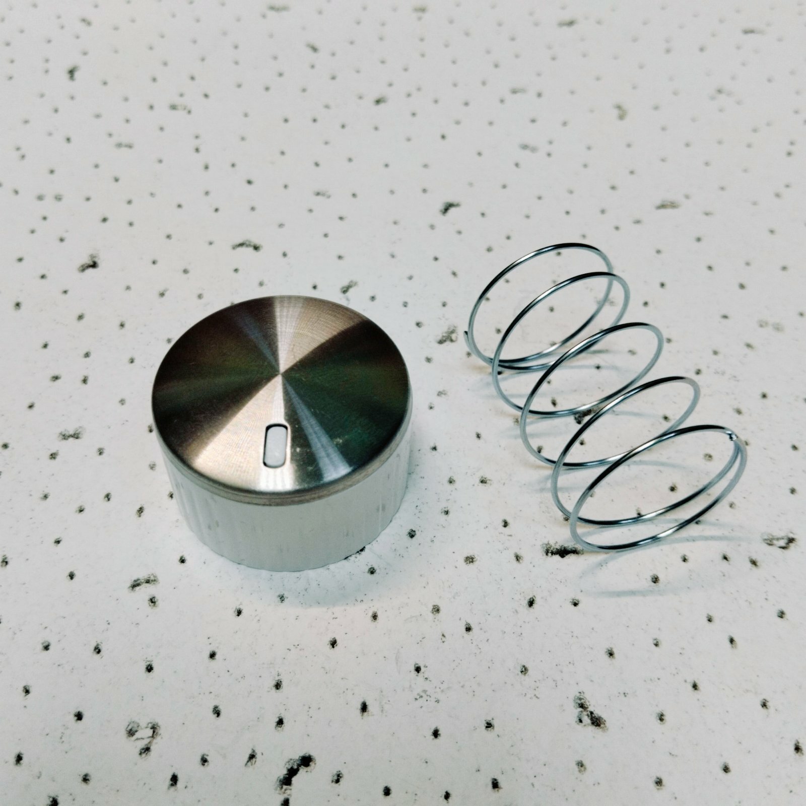 Ручка крана белая для газовых варочных панелей Дарина M35 NN13