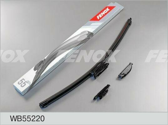 Fenox щетка стеклоочистителя renault logan 2 15-, sandero 2 55см (22), бескаркасная wb55220