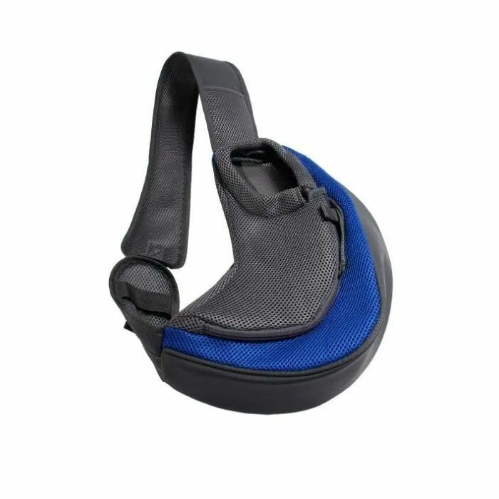 Слинг сумка переноска для собак мелких средних пород и кошек Morento синяя