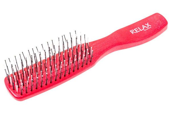 Щётка для волос Harizma Relax большая красная