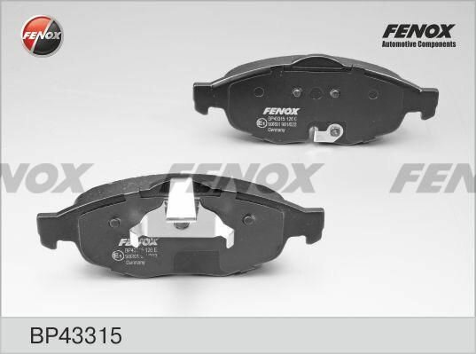 BP43315 Колодки тормозные CHRYSLER SEBRING 2.0-2.7 01- /VOLGA SIBER 08- передние