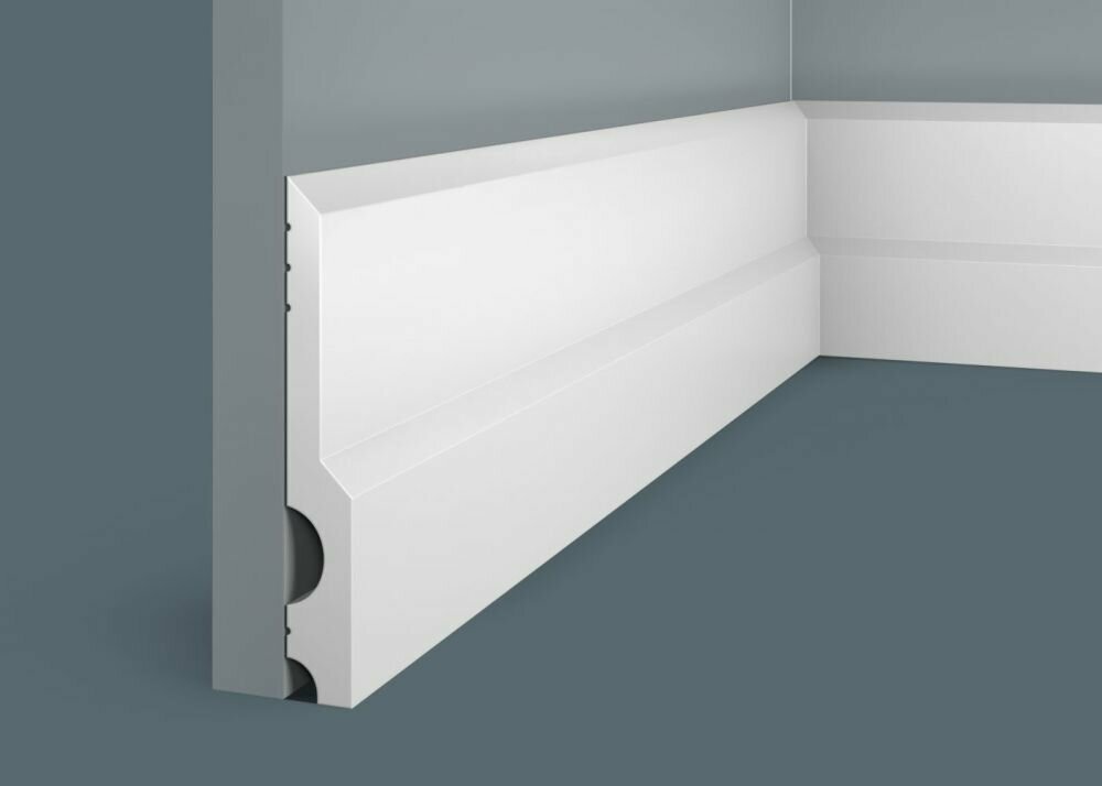 Плинтус Cosca PX011 Экополимер В130хШ18хД2000 мм / Коска.