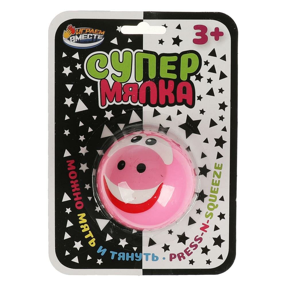 Супер мялка рожица, 6 см, мука Играем Вместе 053B10-22-1SM