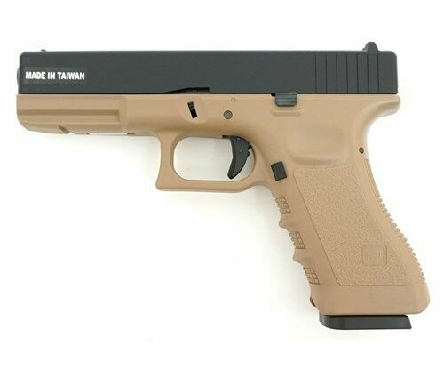 Пистолет пневм. KJW GLOCK G17 GBB GAS TAN
