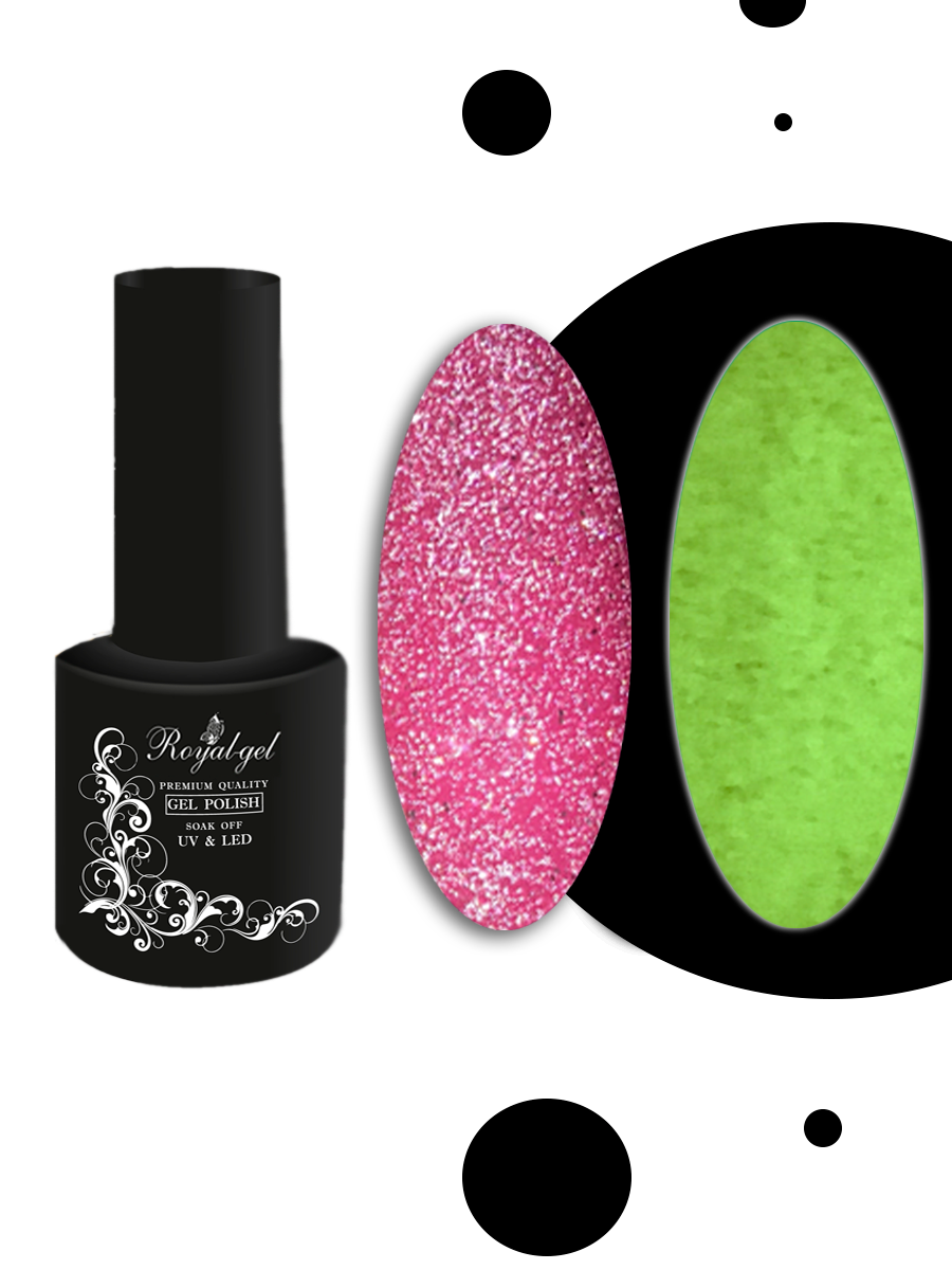 Гель лак Royal-gel "Glow Диско" 5 мл. DSOG16