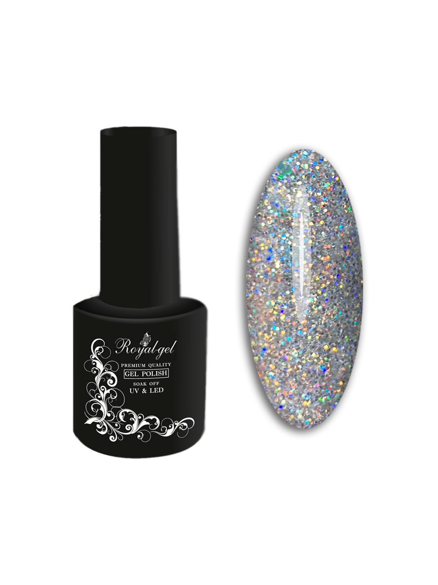 Гель лак Royal-gel "Звездная россыпь" 10 мл. ZR08
