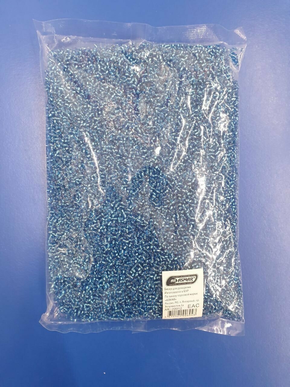 Бисер "ASMAR" лазурный стекло №12