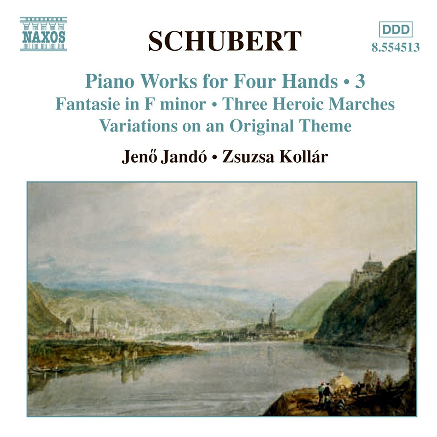 Franz Schubert, Jeno Jando, Zsuzsa Kollar 'Piano Works For Four Hands 3' CD/2003/Classical/Europe
