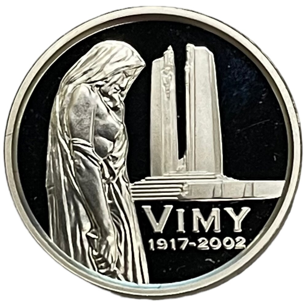 Канада 5 центов 2002 г. (Битва на хребте Вими) (Proof)