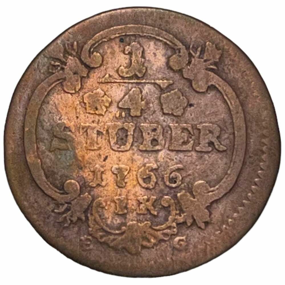 Германия, Кёльн 1/4 штюбера 1766 г. (EG IK)