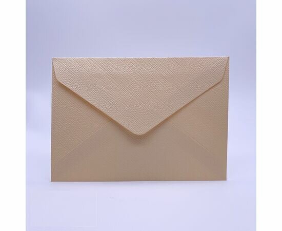 Конверт текстурный 119х162 мм, 10 шт, ваниль