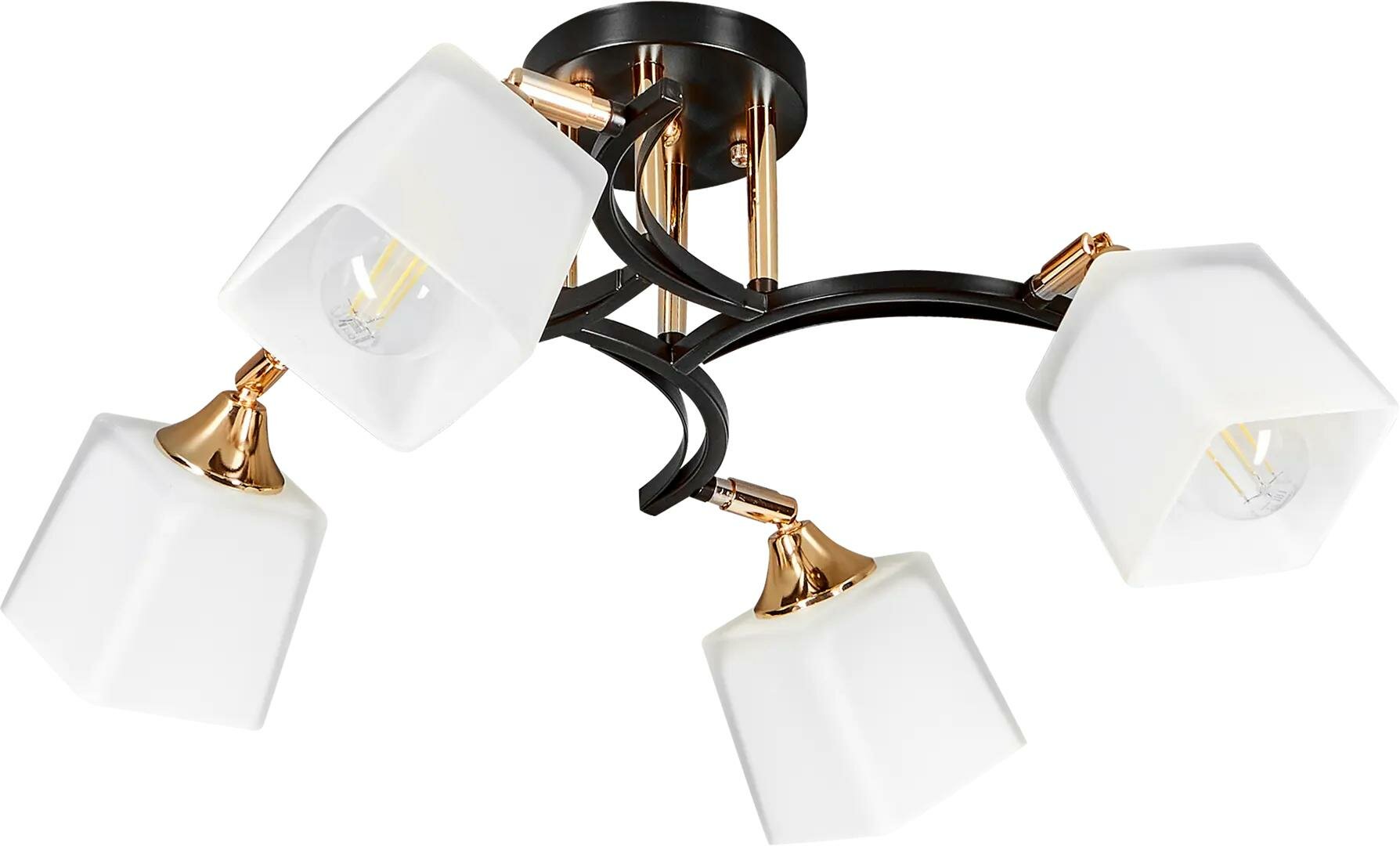 Люстра потолочная под лампу De City Тетро 4х60 Вт E27 220 В