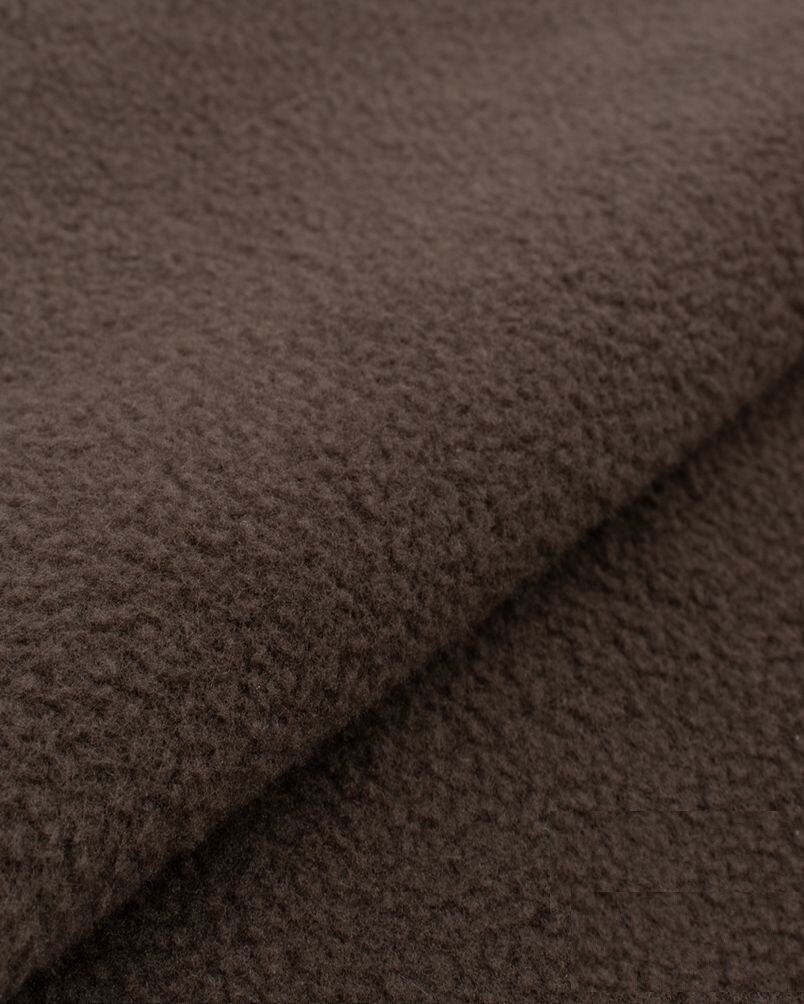 Ткань флис 130 гр, цвет коричневый, готовый отрез 1*1,5м