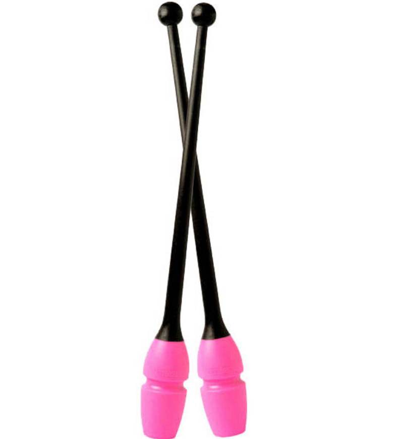 Булавы сборные PASTORELLI модель MASHA 40,50 см стандарт 2-хцв. Черно-розовые 02619