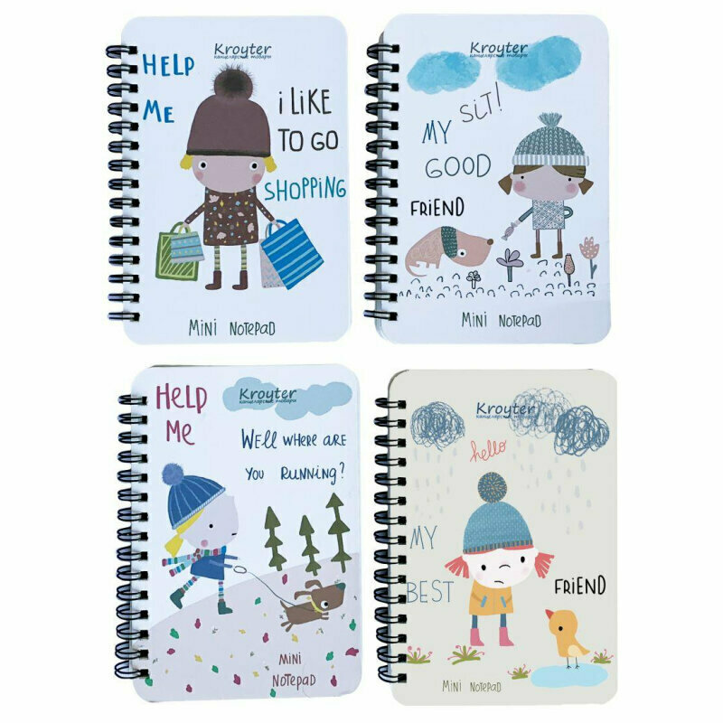 Тетрадь общая Kroyter 60л, точка, А6, спир, обл. кар, Girlfriends, диз. в асс.64188, 1535285