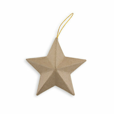 Заготовка для декорирования Love2art PAM-020 "звезда" папье-маше 10 х 14х4 см 2 шт