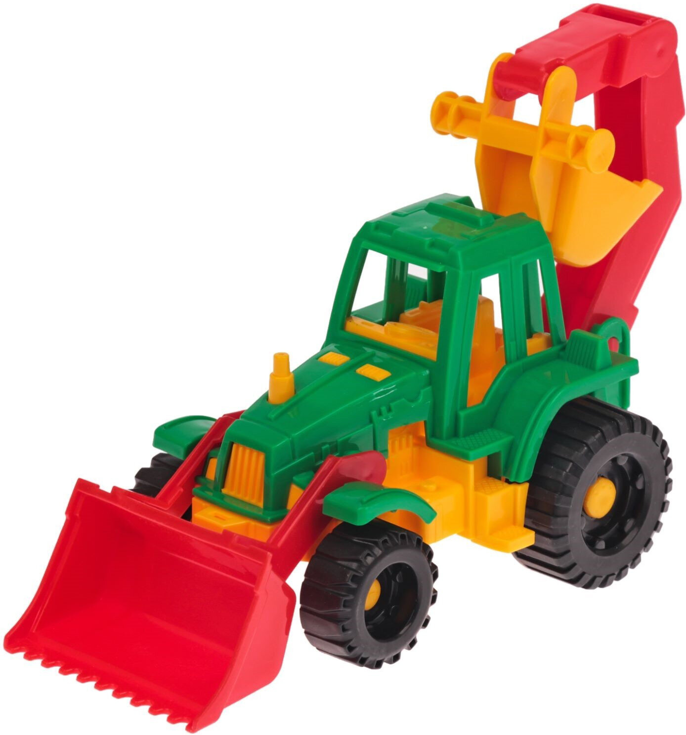 Пластиковая модель Трактор "Ижора", с грейдером и ковшом, для детей, игрушка для песочницы и дома