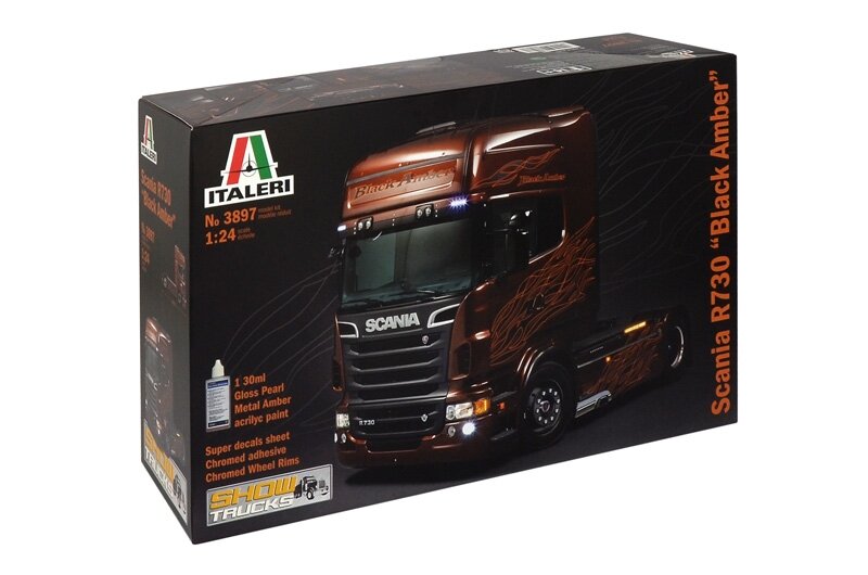 3897ИТ грузовик SCANIA R730 V8 BLACK AMBER