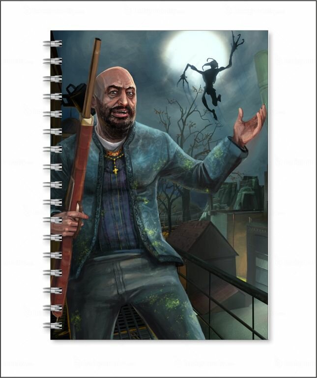 Тетрадь Half-Life, Халф Лайф №3, 21 на 30 см