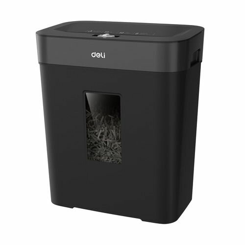 Уничтожитель бумаг Deli ET023, с автоподачей, P-4, 4х25 мм, 8 лист. одновременно, 15л