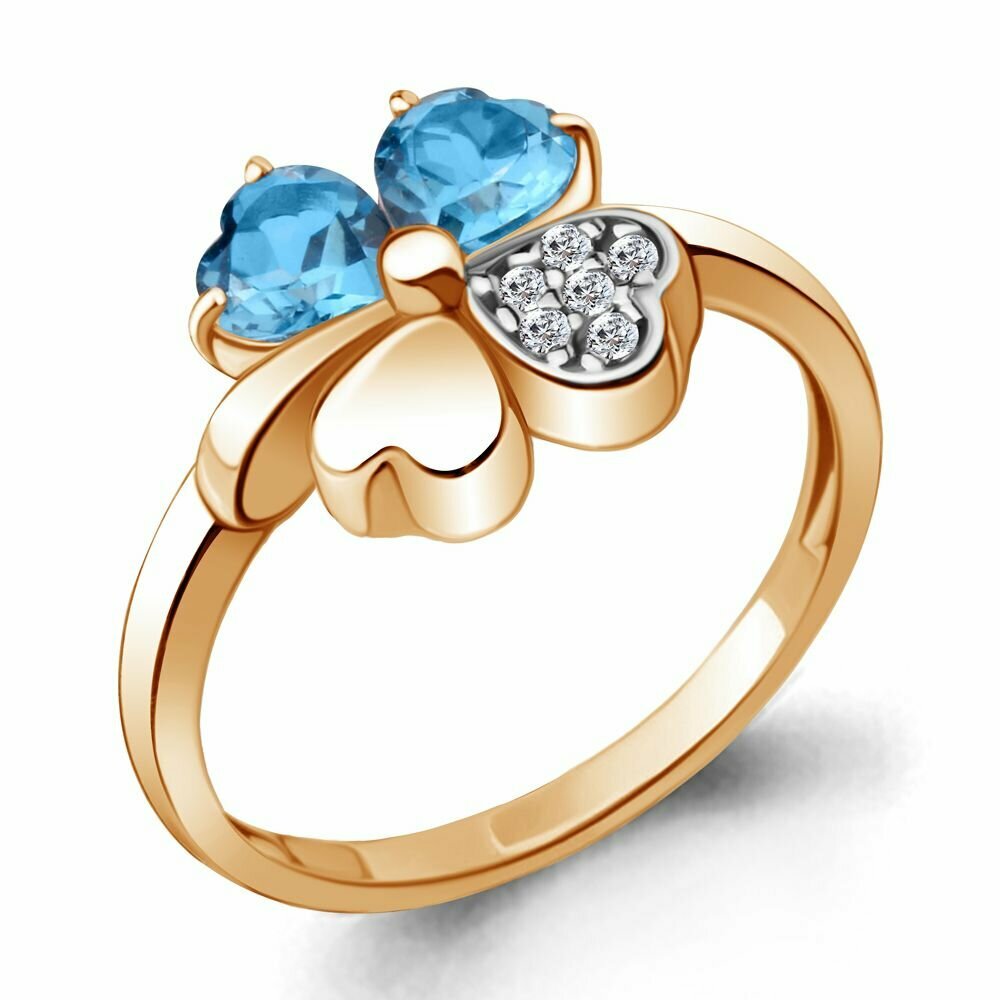 Кольцо тонкое, серебро, 925 проба, фианит