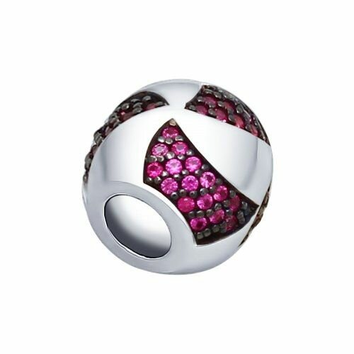 Шарм, серебро, 925 проба, фианит