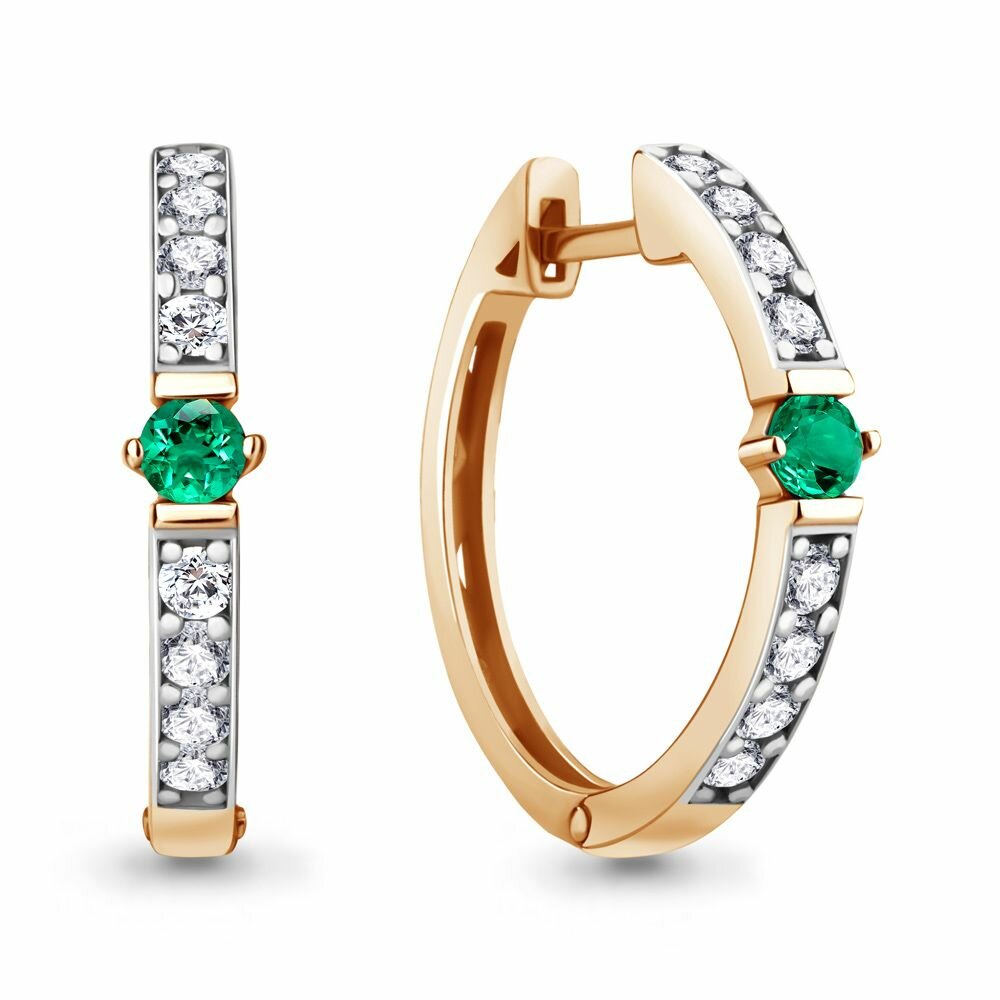 Серьги конго серебро, 925 проба