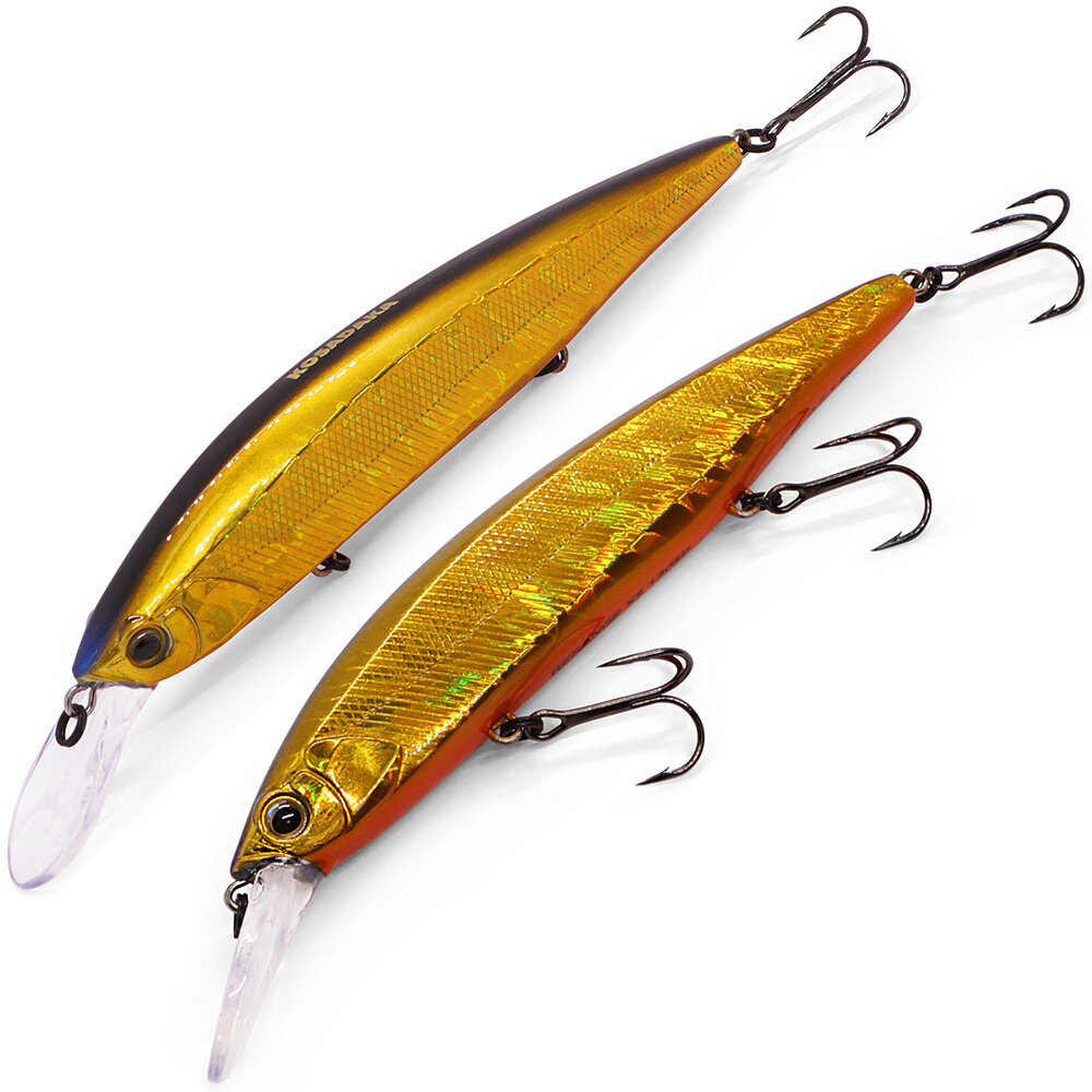 Воблер Kosadaka Rerange XS 130SP суспенд, 130мм, 27г, 0.7-1.5м; HGBL