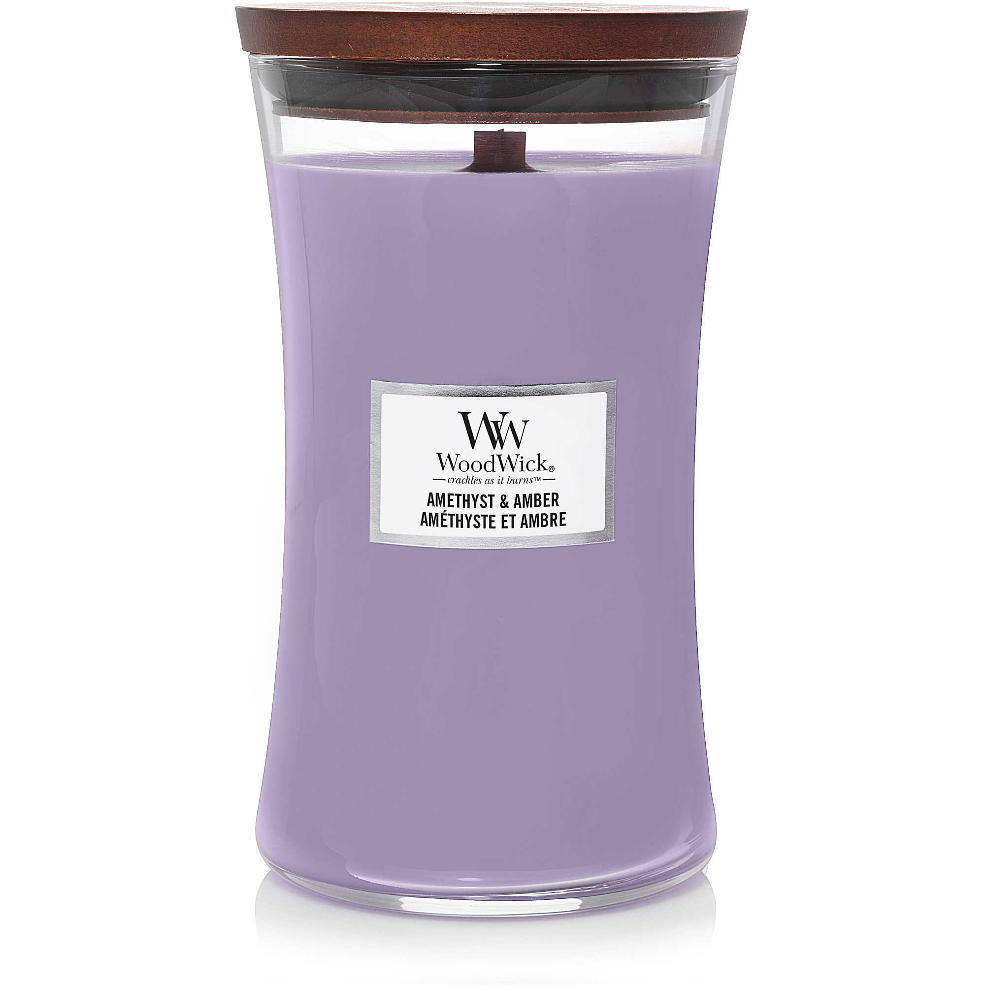 Woodwick/ Свеча большая Аметист и амбра 610гр.