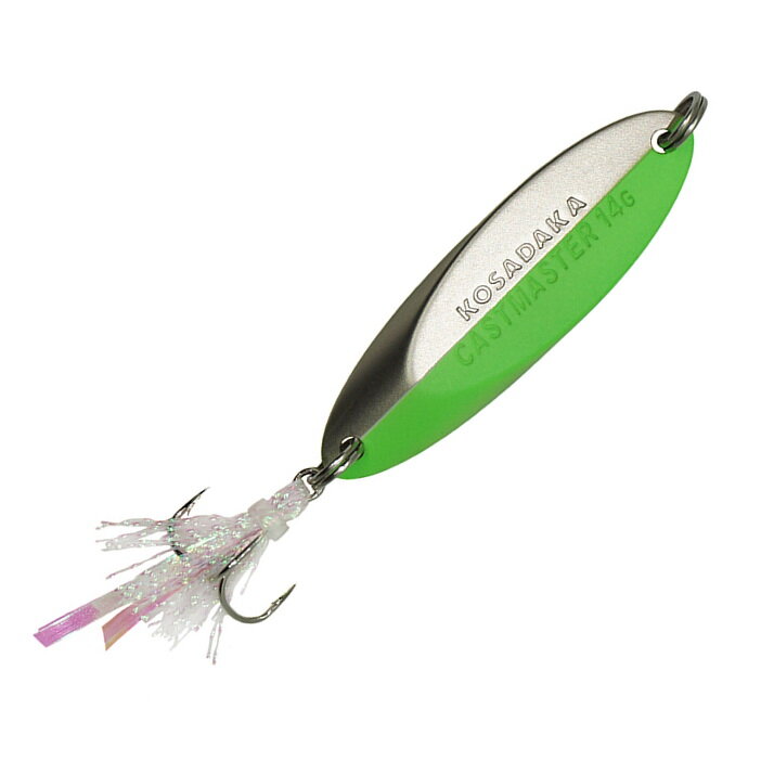 Блесна CASTMASTER "Kosadaka" 28г, цв. матовое серебро/шартрез