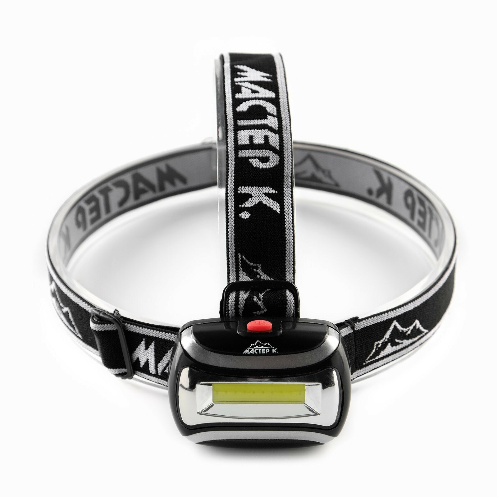 Фонарь налобный «Мастер К», 1 LED, от батареек 3×ААА, 5×7 см