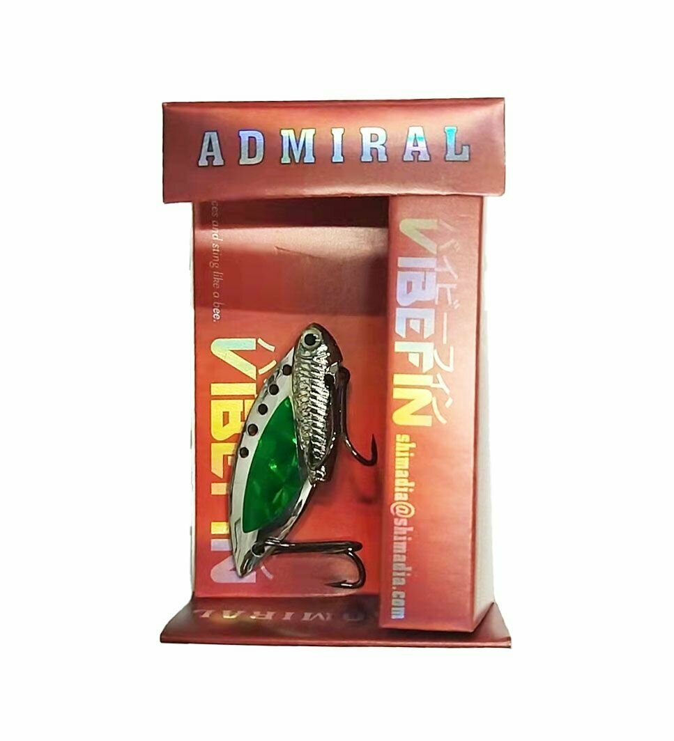 Блесна цикада ADMIRAL 6008 (серебро/зеленый) 7g