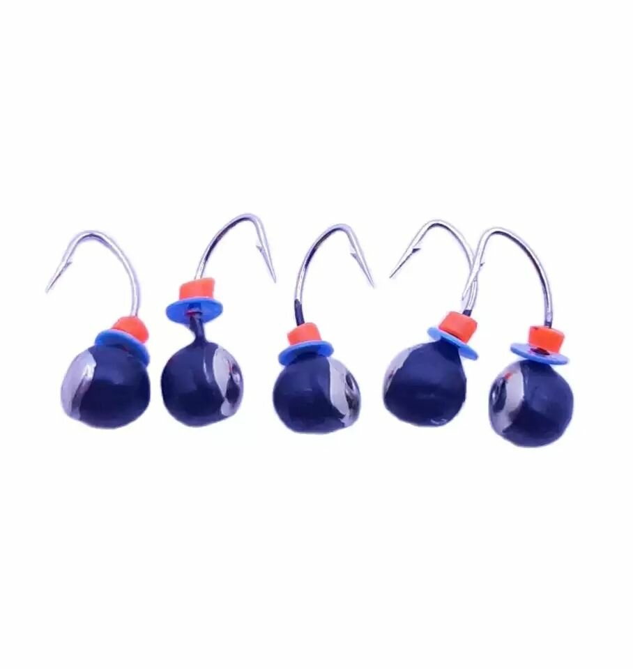 Мормышки для рыбалки Дробь, коронка, 5шт, 0.7гр, диаметр 4мм, отверстие, вольфрам (811)