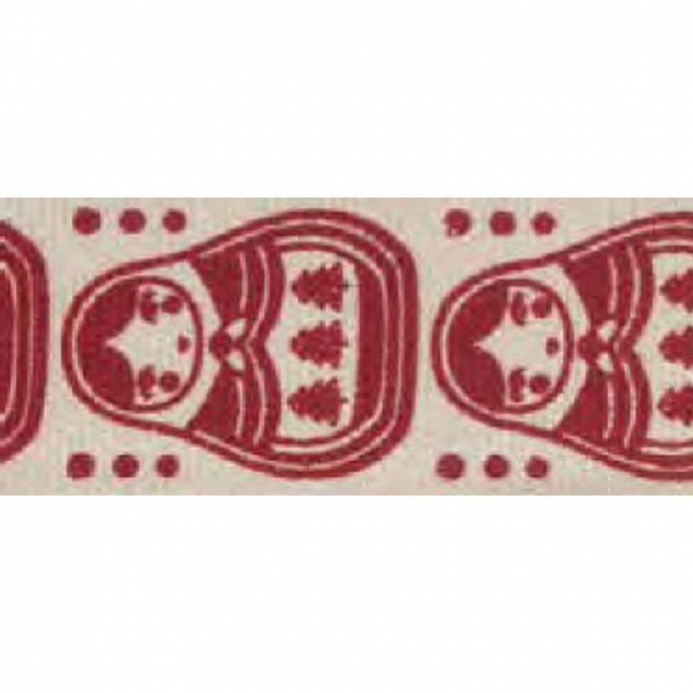 Hemline VR15.665 Лента хлопковая на картонной мини-катушке "Матрешки"