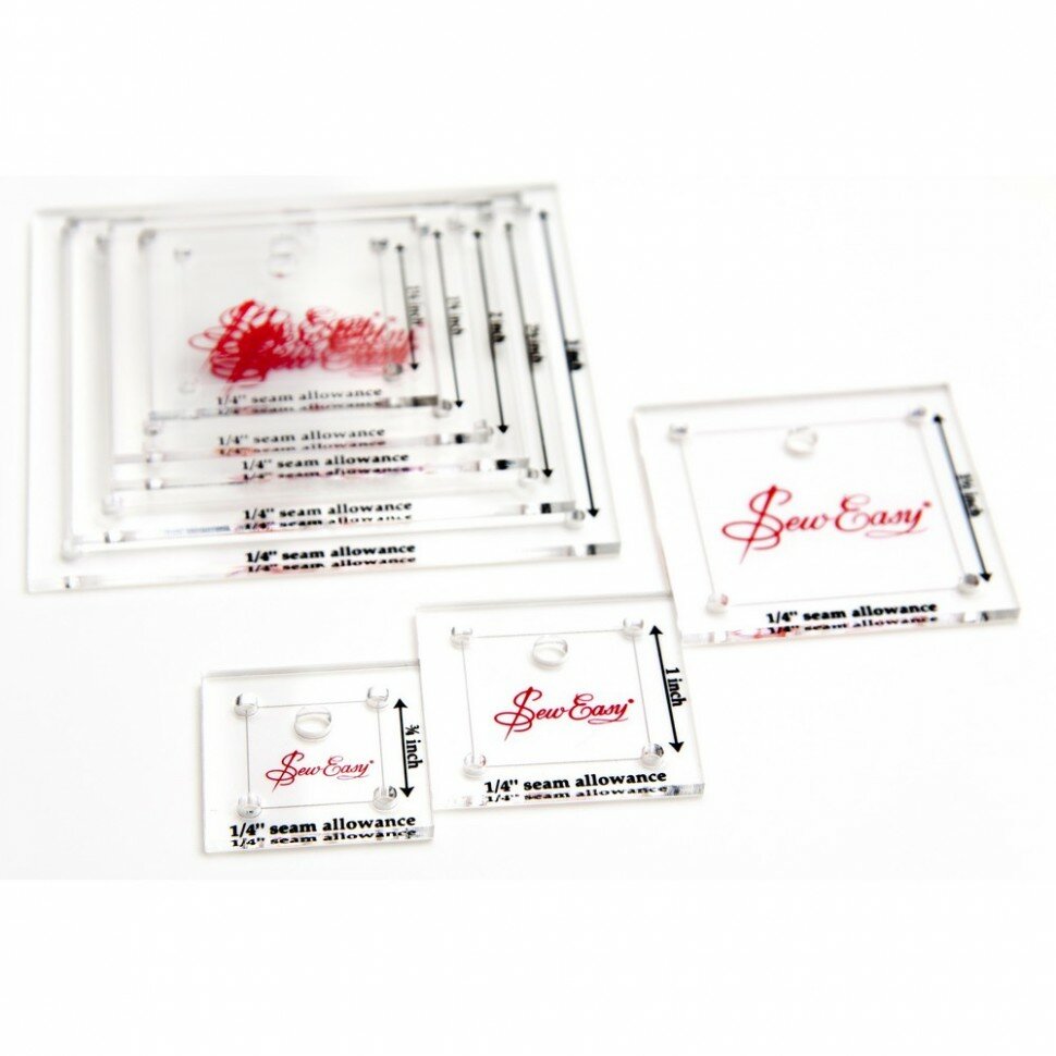 Hemline NL4151 Набор лекал для заготовок-квадратов, 8 размеров