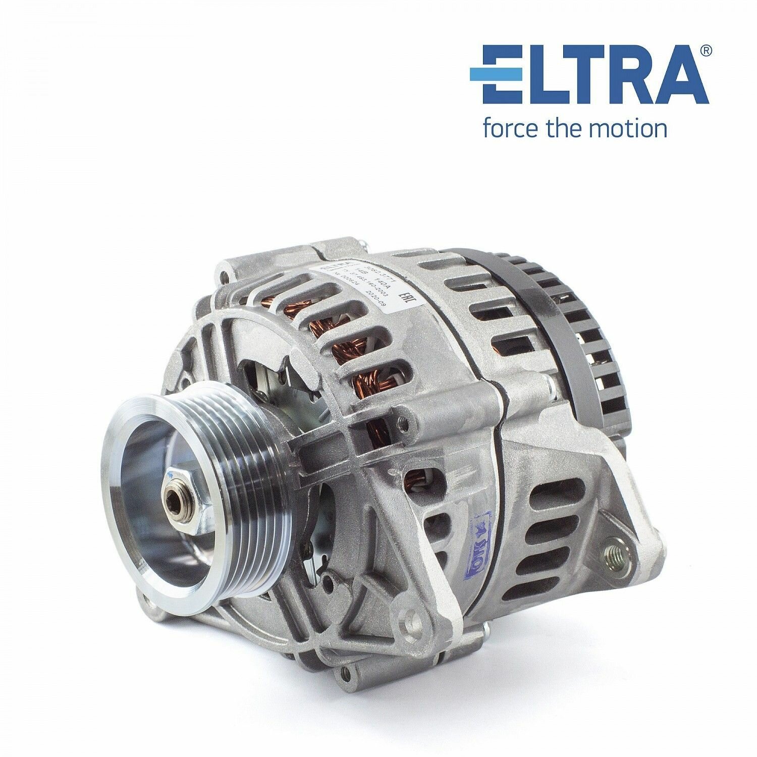 Генератор ГАЗон Некст двигатель ЯМЗ-534 (аналог 11.204.261) (14В/140А) "ELTRA", 3062.3771
