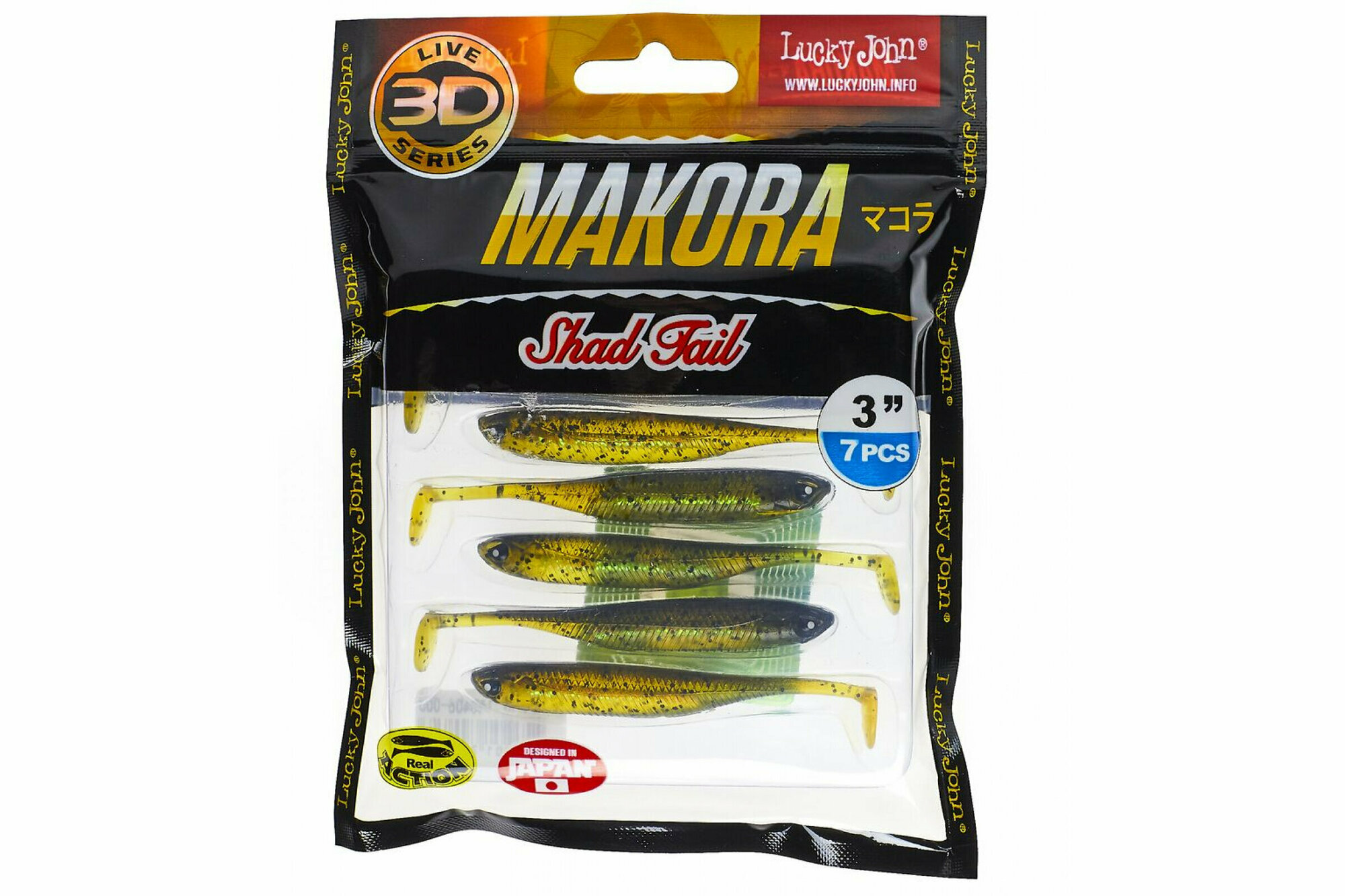 Виброхвосты LUCKY JOHN "MAKORA SHAD TAIL" 3,0 (140406-005)