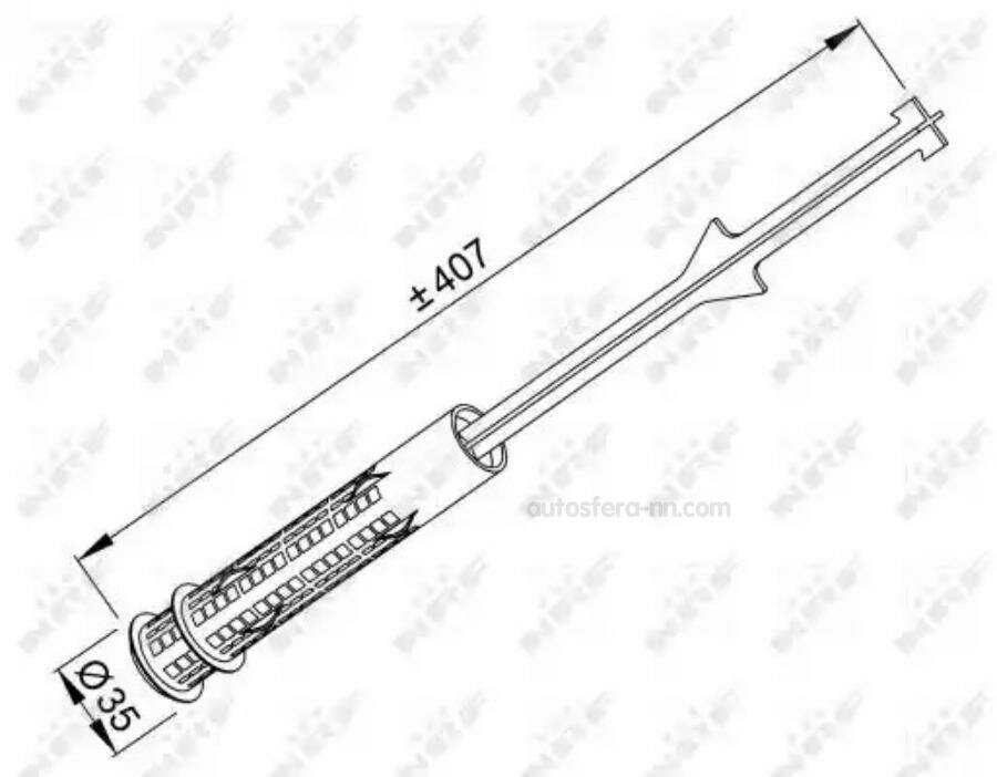 NRF 33335 осушитель кондиционера!\ BMW E60/E61/E65/E66 2.0-6.0 01>
