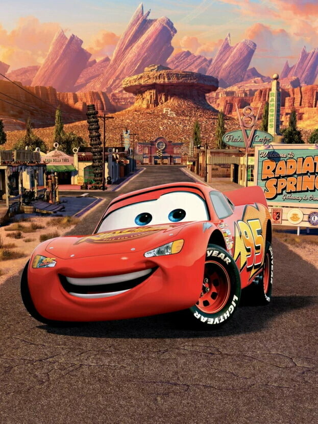 Плакат, постер Cars, Тачки: Молния МакКуин на холсте, размер 42х60см